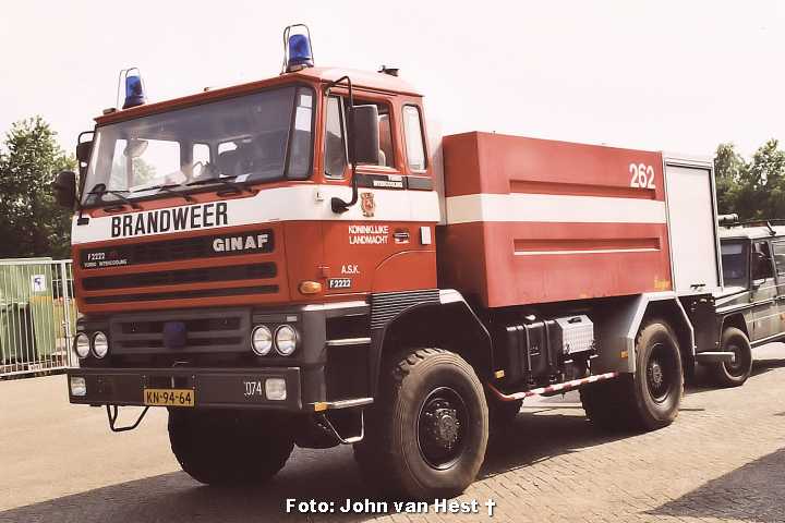 Stamkaart defbrwnl-0011: Ginaf F2222 TW 1991 (KL) | DEFENSIEBRANDWEER NL